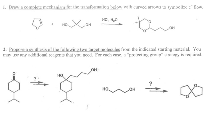 Solved Draw a complete mechanism for the transformation | Chegg.com