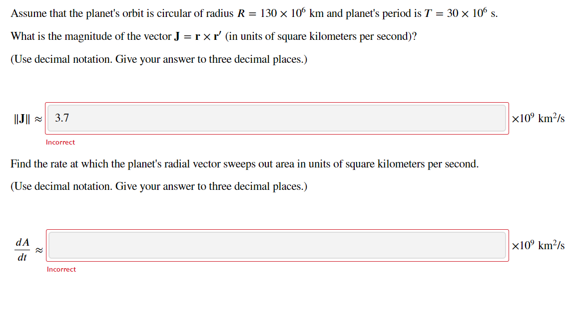 Solved Assume that the planet's orbit is circular of radius | Chegg.com