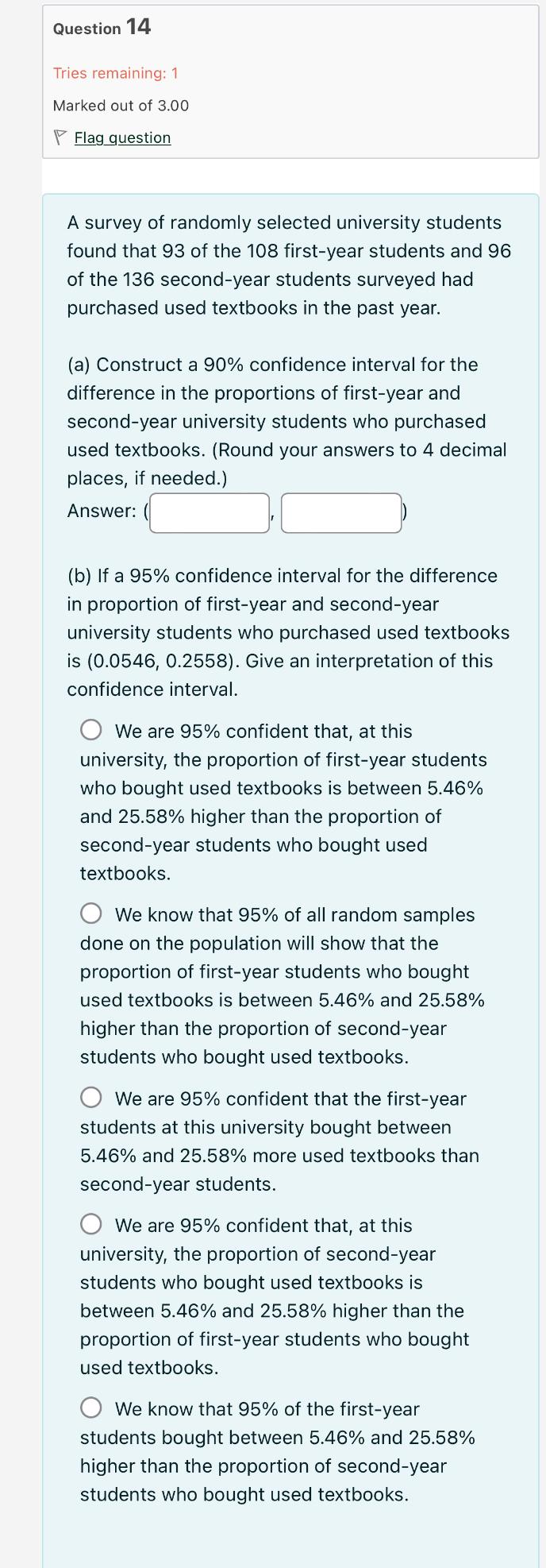 Solved plz help me wiz this one ASAP, I got the part a | Chegg.com