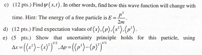 Solved I need parts c, d, and e. The third picture with the | Chegg.com