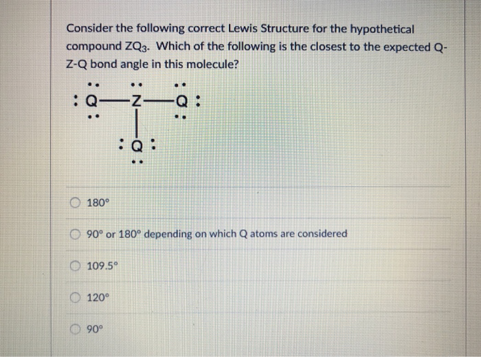 Solved Consider the following correct Lewis Structure for | Chegg.com