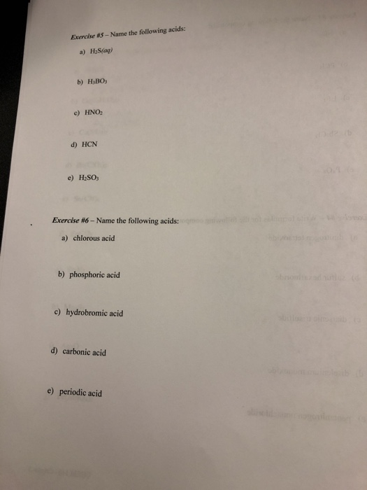 Solved Exercise H3 Name the following compounds: a) NO b) | Chegg.com