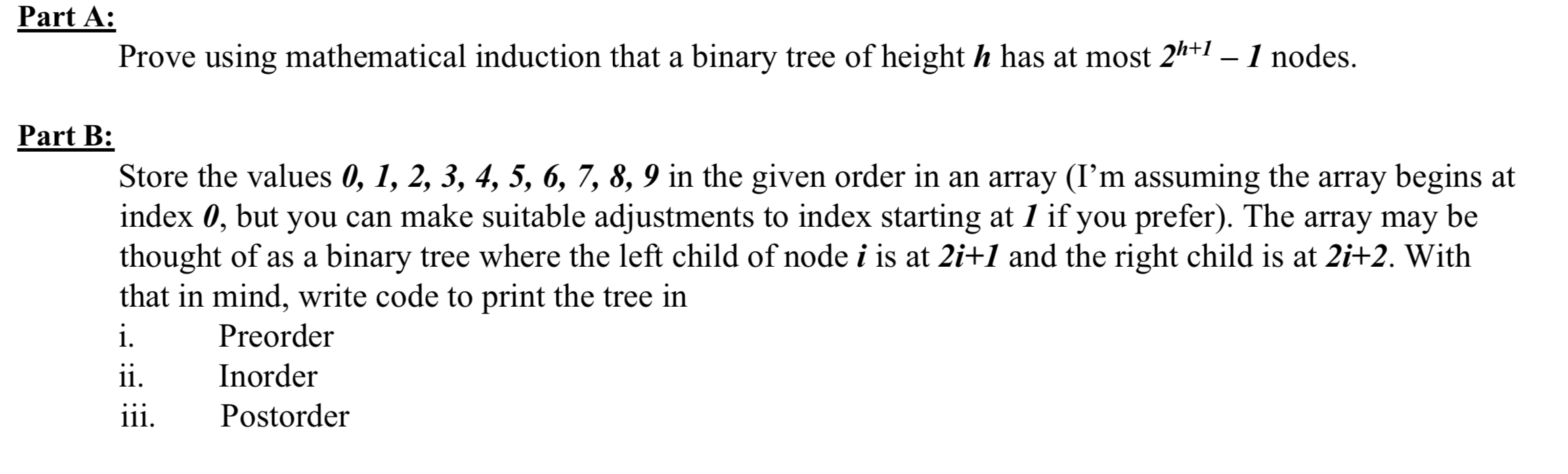 Solved Part A: Prove using mathematical induction that a | Chegg.com