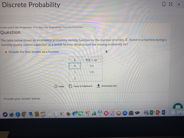 Solved Discrete Probability Understand the Properties of a | Chegg.com