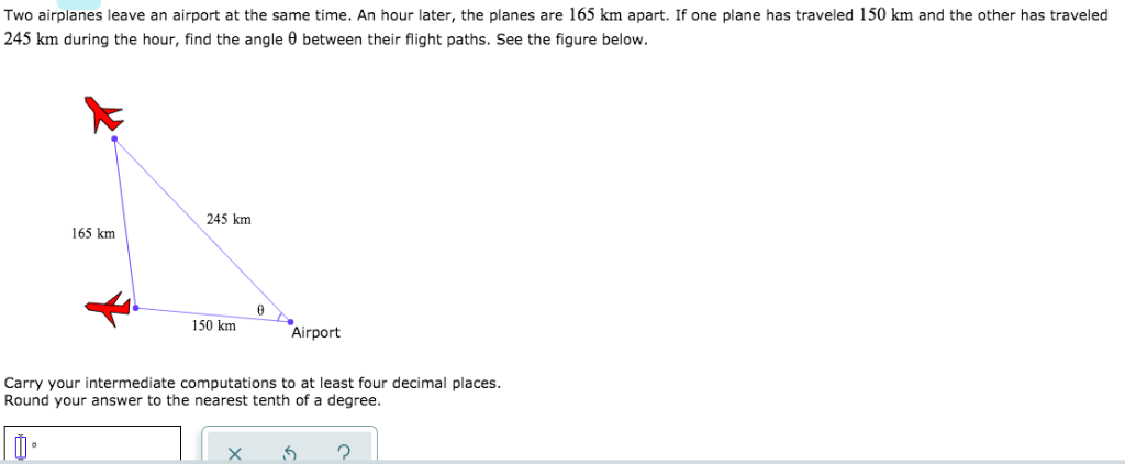 Solved Two airplanes leave an airport at the same time. An | Chegg.com