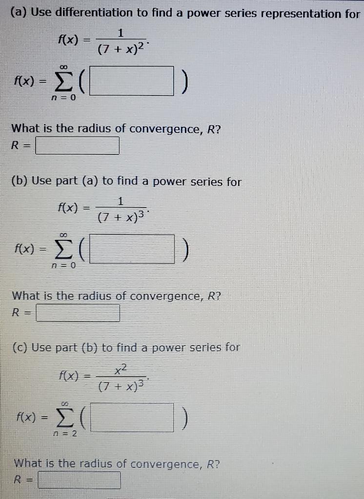 Solved Find a power series representation for the function. | Chegg.com