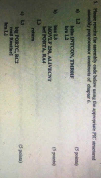 Solved Please rewrite the assembly code below using the | Chegg.com