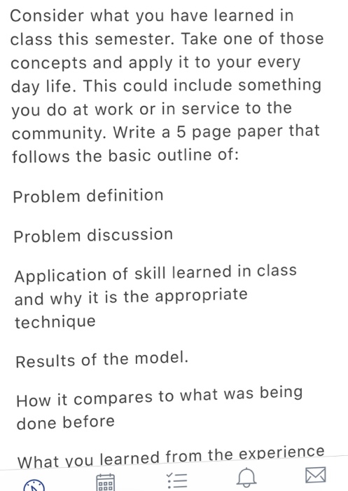 Consider what you have learned in class this | Chegg.com