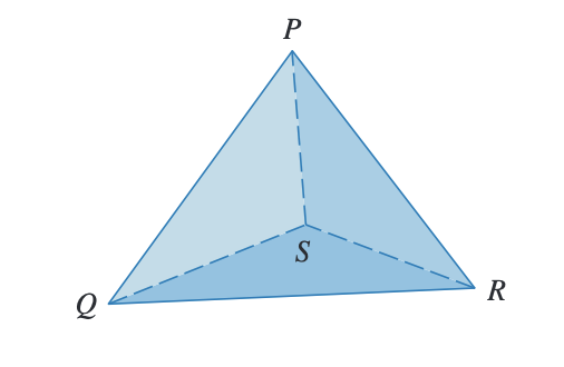 Solved P S R e A tetrahedron is a solid with four | Chegg.com