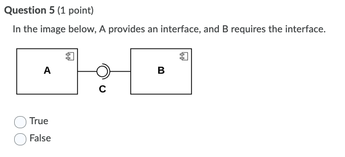Solved Question 5 (1 point) In the image below, A provides | Chegg.com
