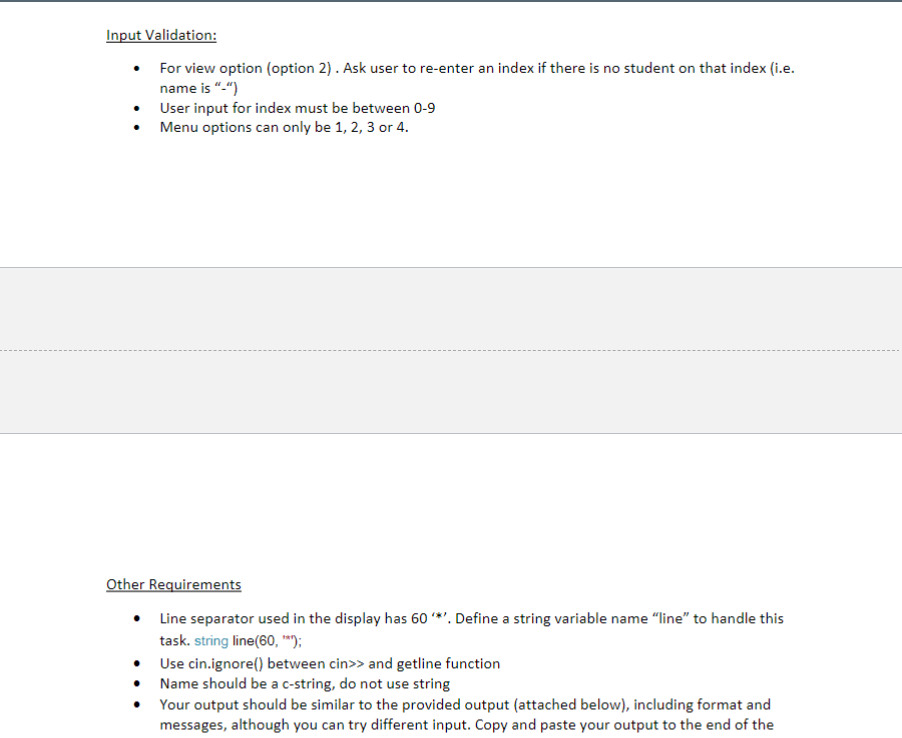 Solved Write a program that keeps track of students' | Chegg.com