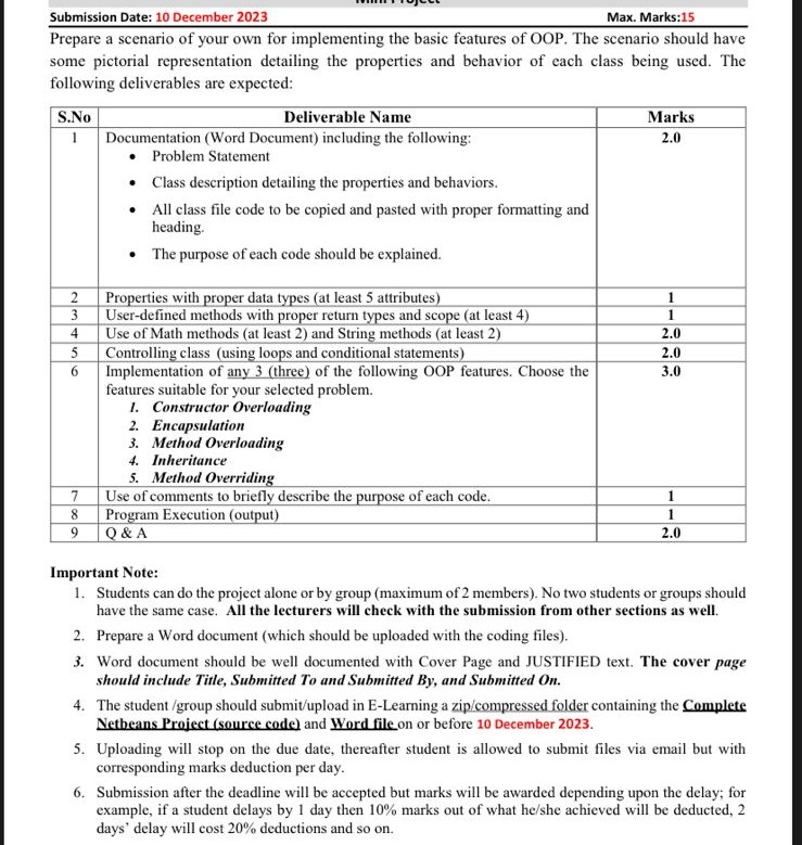 Solved Submission Date: 10 December 2023 Max. Marks:15 | Chegg.com
