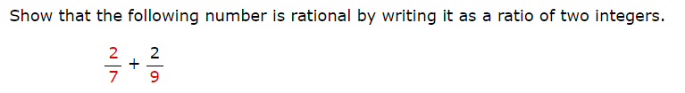 Solved Show that the following number is rational by writing | Chegg.com