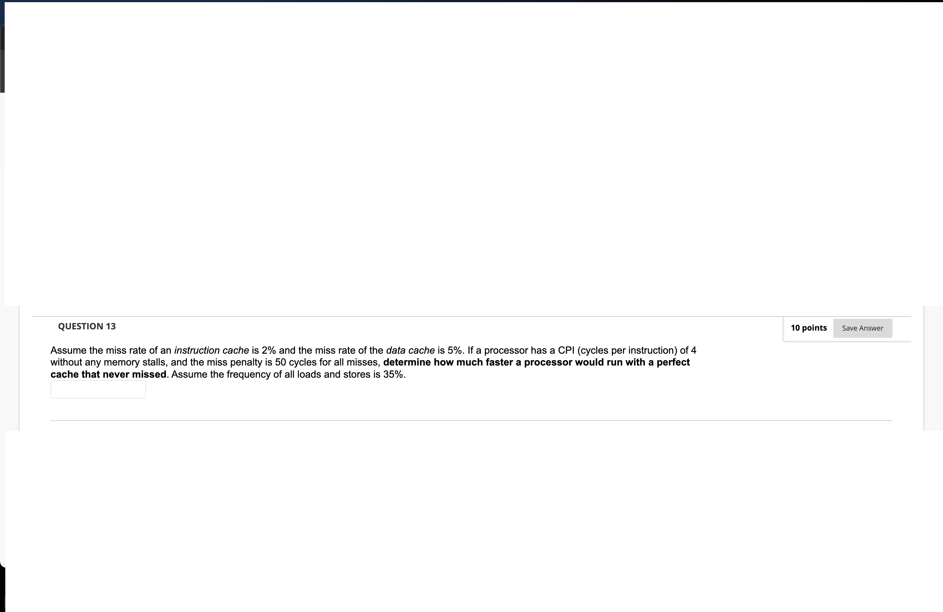 Solved Assume the miss rate of an instruction cache is 2% | Chegg.com