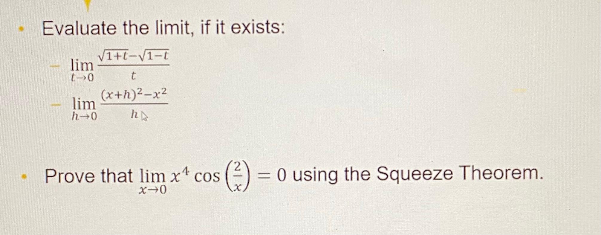 Solved Evaluate the limit, if it exists: 1+C-V1-7 lim 0 | Chegg.com