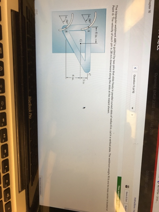 Solved Dynamics: ENGR 2302-6002-F The triangular weldment | Chegg.com