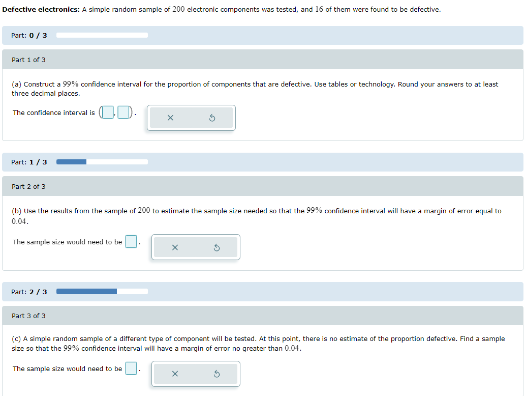 Solved Defective electronics: A simple random sample of 200 | Chegg.com