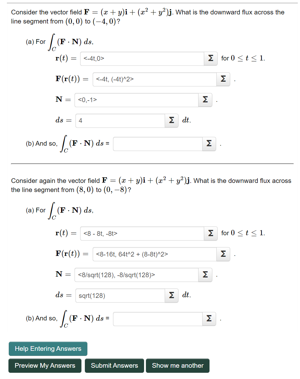 Solved Consider the vector field F=(x+y)i+(x2+y2)j. What is | Chegg.com