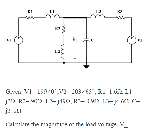 Solved Find load voltage | Chegg.com