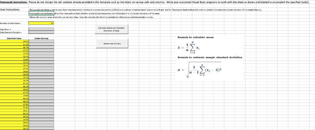 1 Write A Visual Basic Subroutine That Runs When You