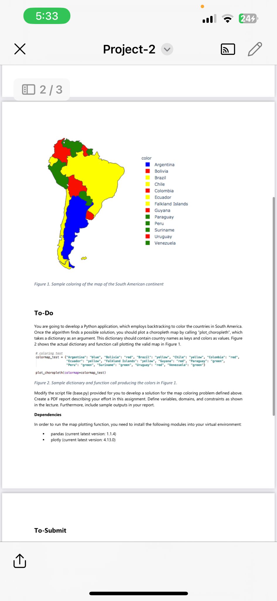 Solved In this project, you are required to color the map of | Chegg.com