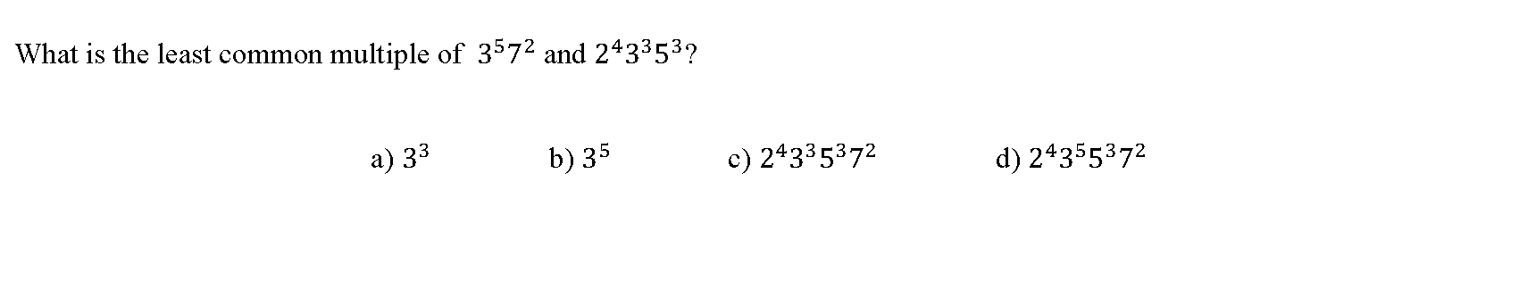 Solved What is the least common multiple of 3572 and 243353? | Chegg.com