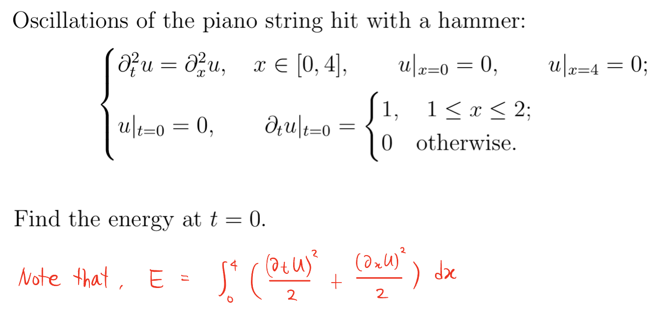 Solved Oscillations of the piano string hit with a hammer: | Chegg.com