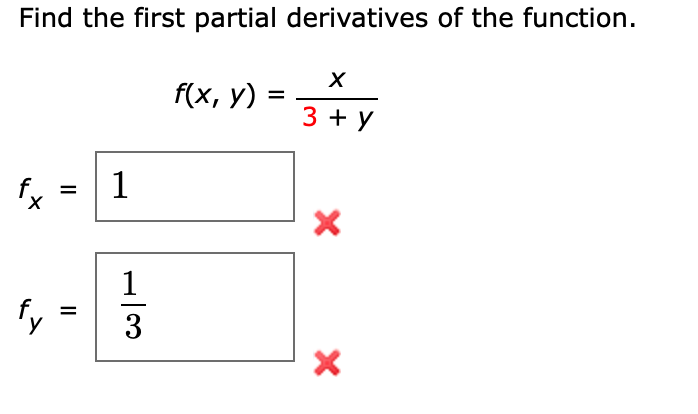 Solved Find the first partial derivatives of the function. | Chegg.com