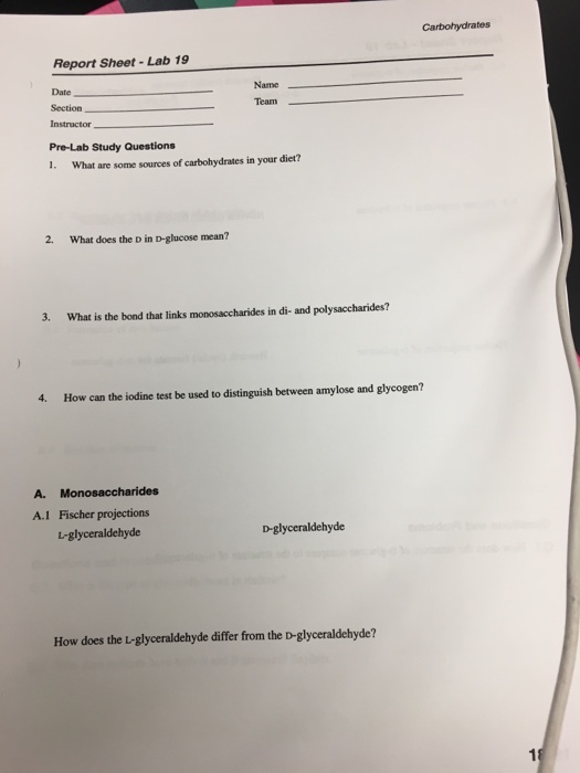 Solved Carboxylic Acids and Esters Report Sheet-Lab 18 Date | Chegg.com