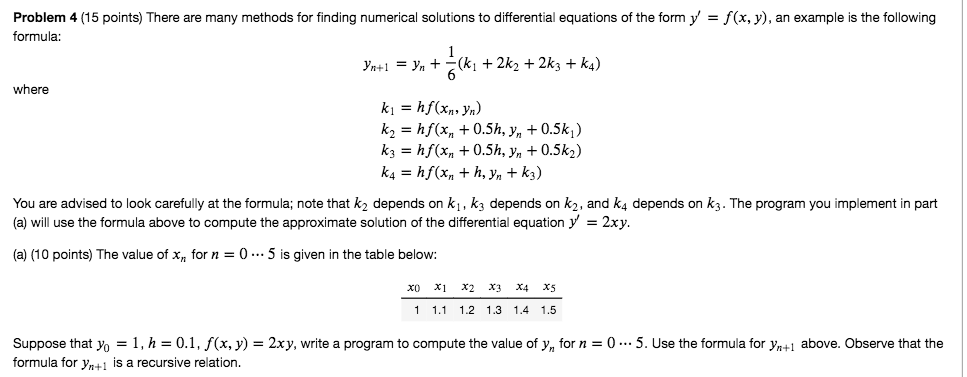 Solved Problem 4 (15 points) There are many methods for | Chegg.com