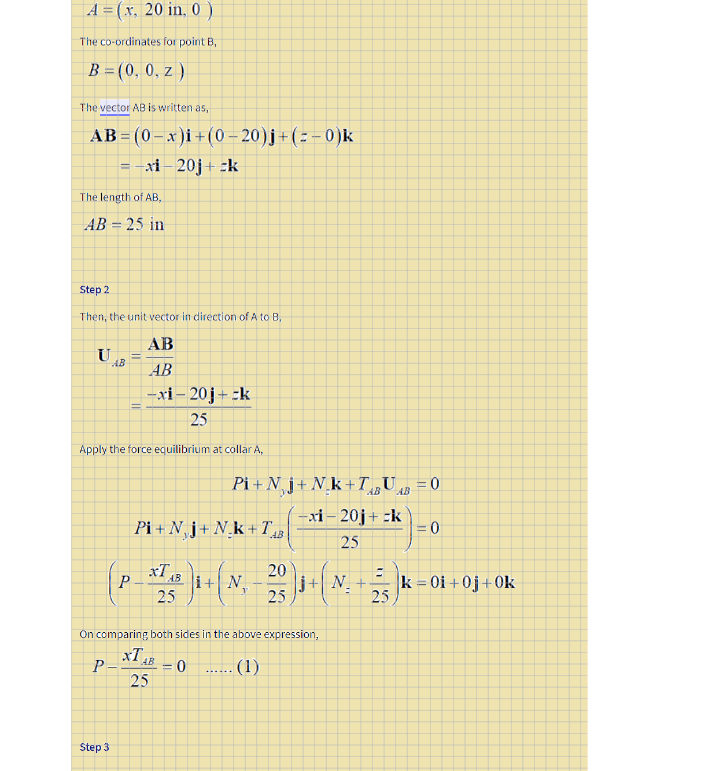Solved Collars A and B are connected by a 25 -in. long wire | Chegg.com