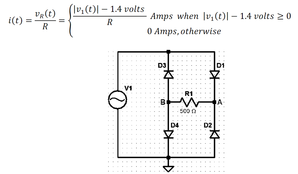 Solved 2. In the figure below, V1 is a 10 volt, 100 Hz sine | Chegg.com