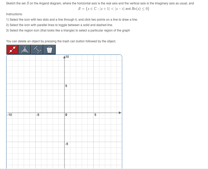 Solved Sketch the set on the Argand diagram, where the | Chegg.com