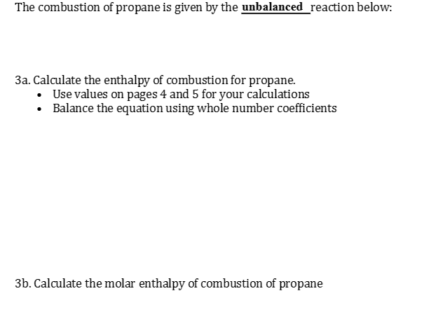 Solved The combustion of propane is given by the unbalanced | Chegg.com