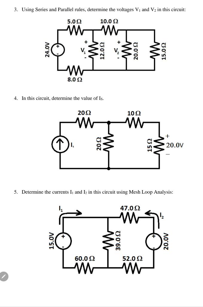 Solved 3. Using Series and Parallel rules, determine the | Chegg.com