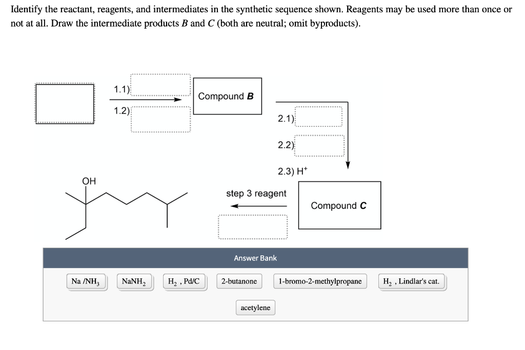 Solved Identify the reactant, reagents, and intermediates in | Chegg.com Solved Identify the reactant, reagents, and intermediates in | Chegg.com