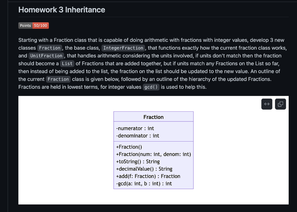 Solved Fraction.Java /** * Code | Chegg.com