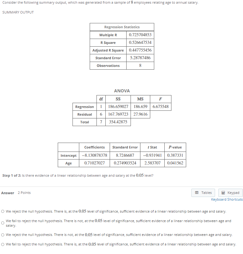 Solved Step 2 of 2: What percentage of the variation in | Chegg.com