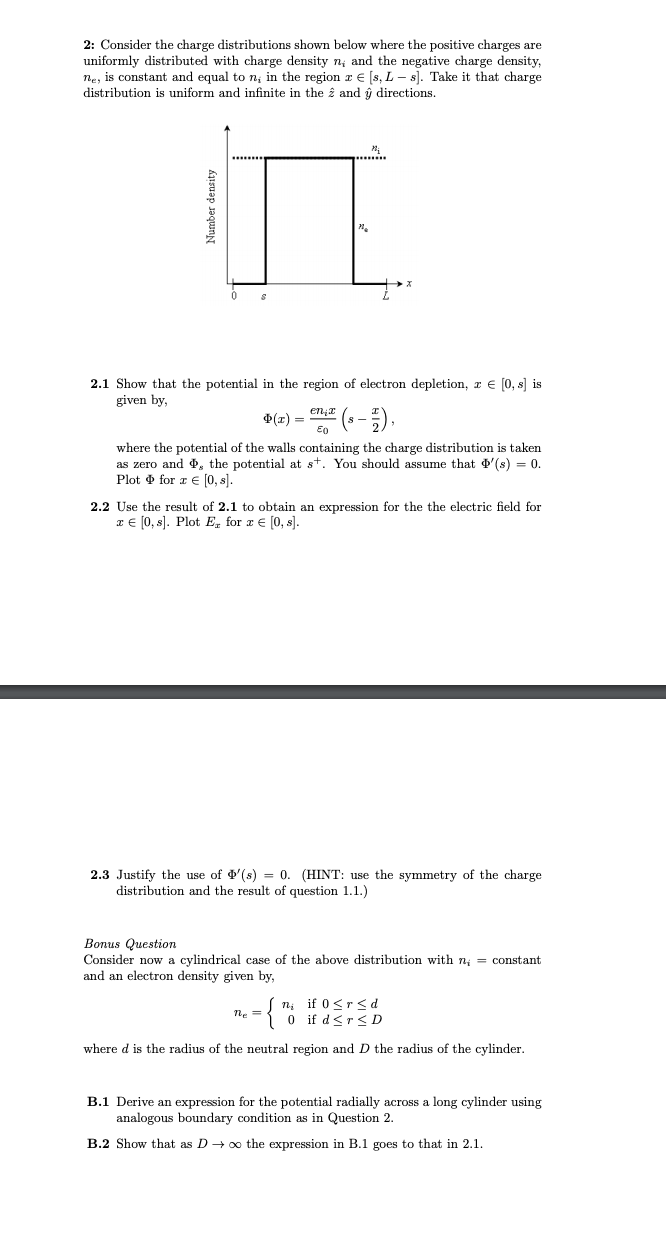 2: Consider the charge distributions shown below | Chegg.com