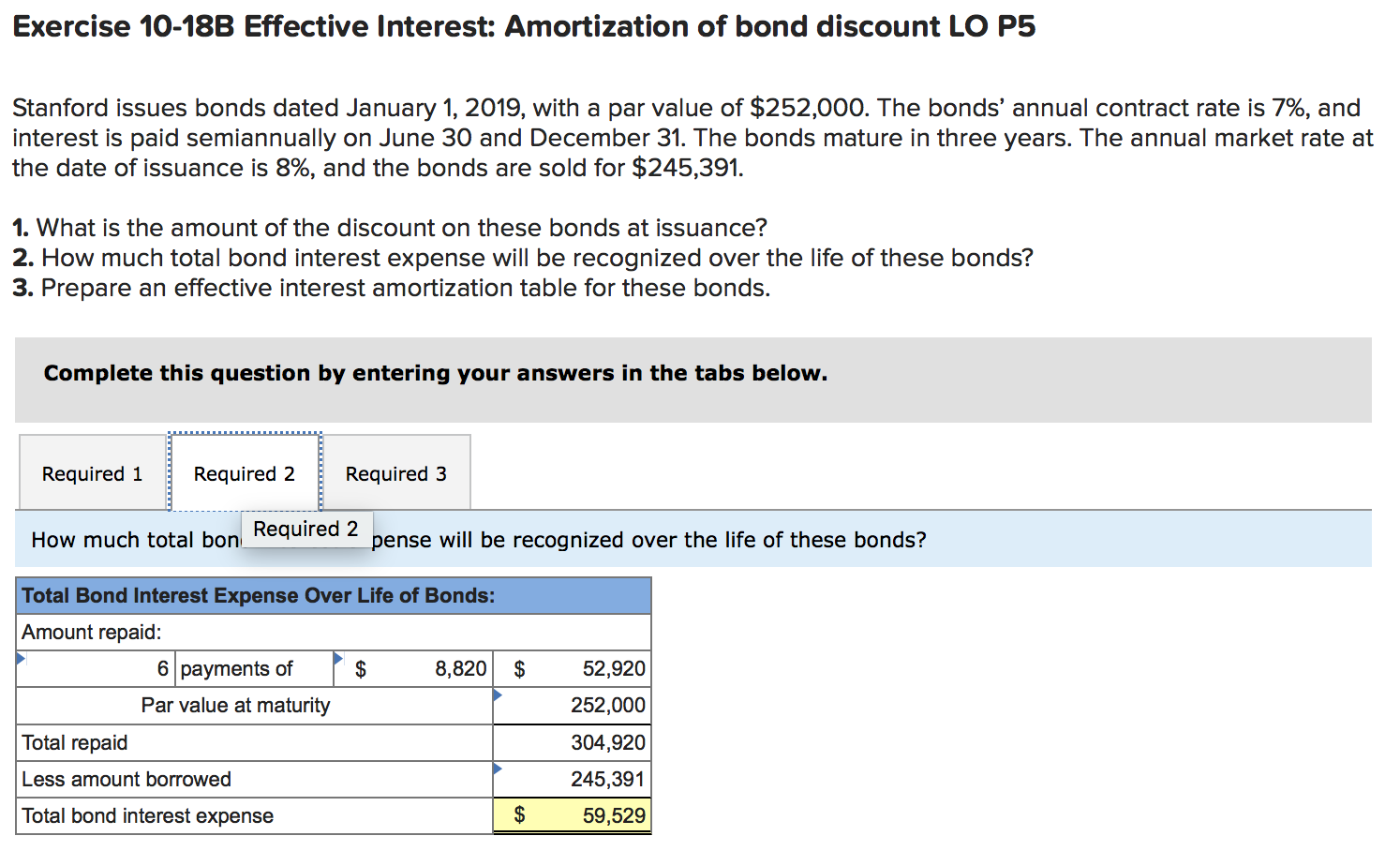 Solved Exercise 10-18B Effective Interest: Amortization of | Chegg.com