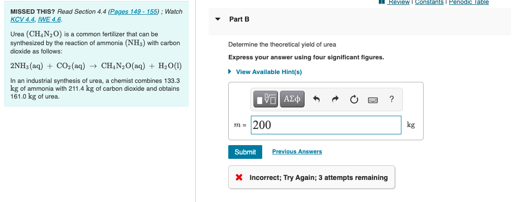 Solved Review Constants i periodic Table MISSED THIS? Read | Chegg.com