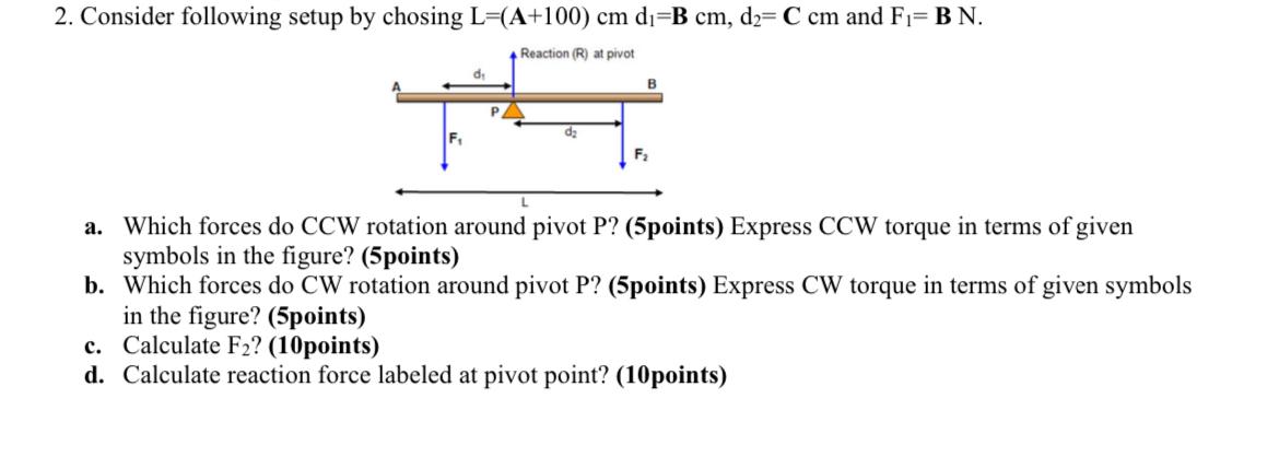 Solved Consider following setup by chosing | Chegg.com
