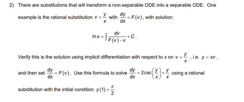 Solved 2) There are substitutions that will transform a | Chegg.com