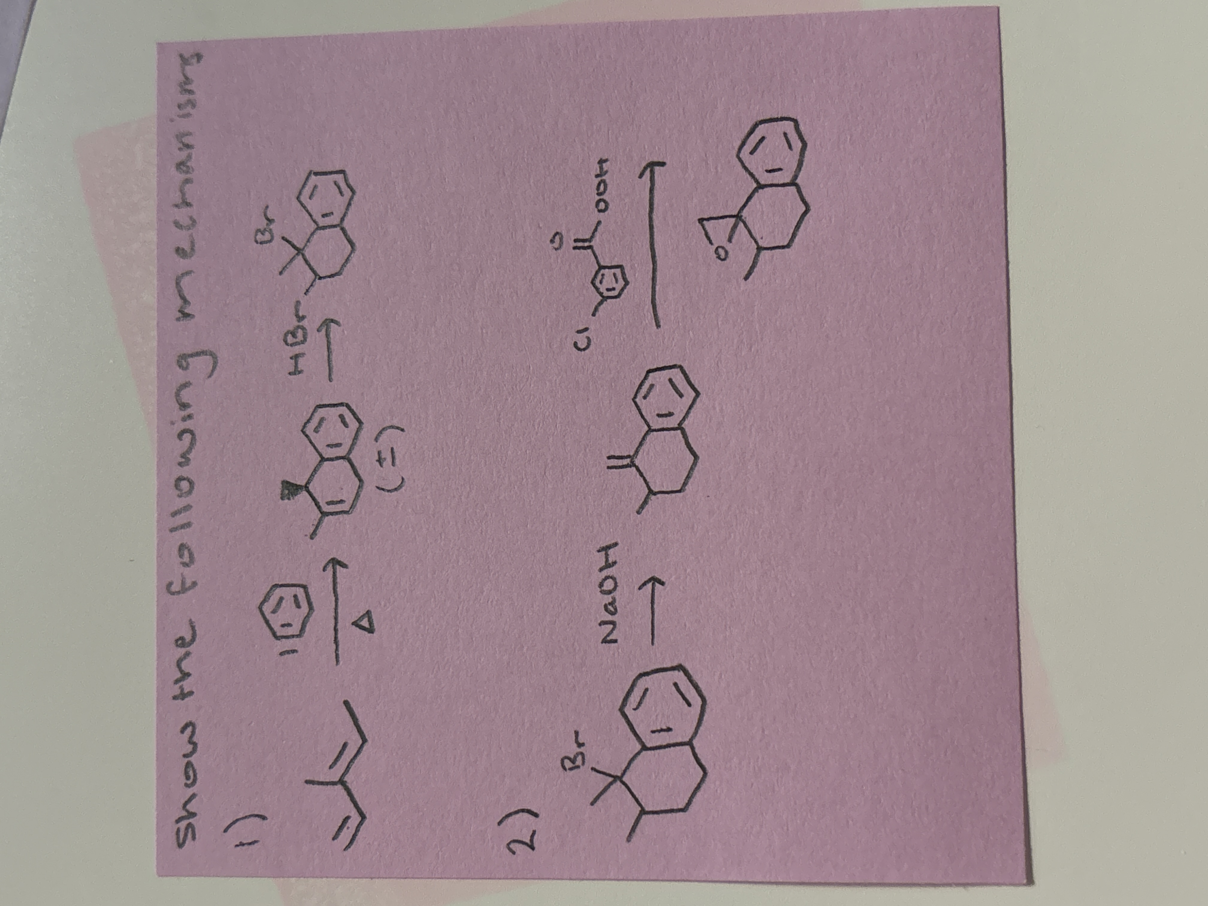 Solved Provide the complete reaction mechanisms for the | Chegg.com
