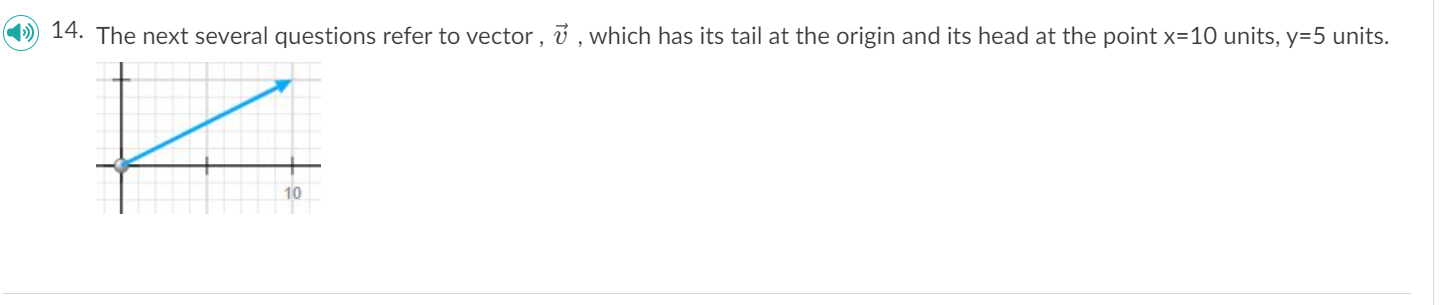 Solved The next several questions refer to vector , v | Chegg.com