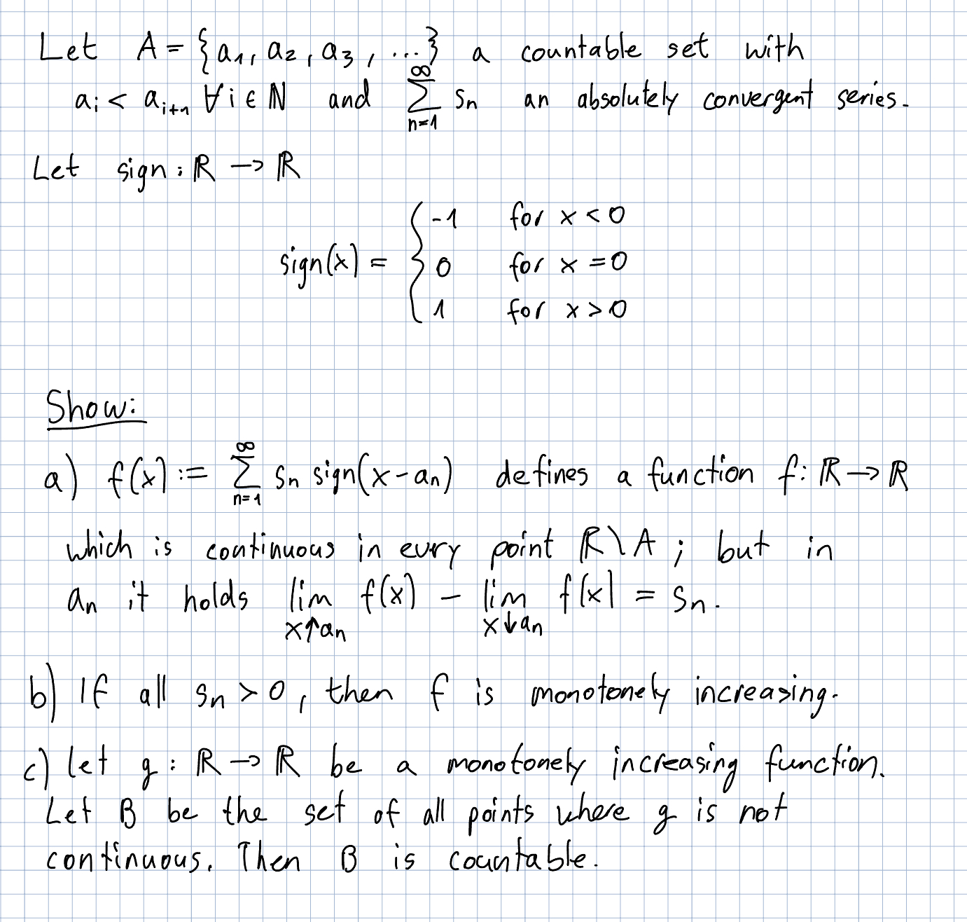 Solved Let A={a1,a2,a3,…} a countable set with ai | Chegg.com