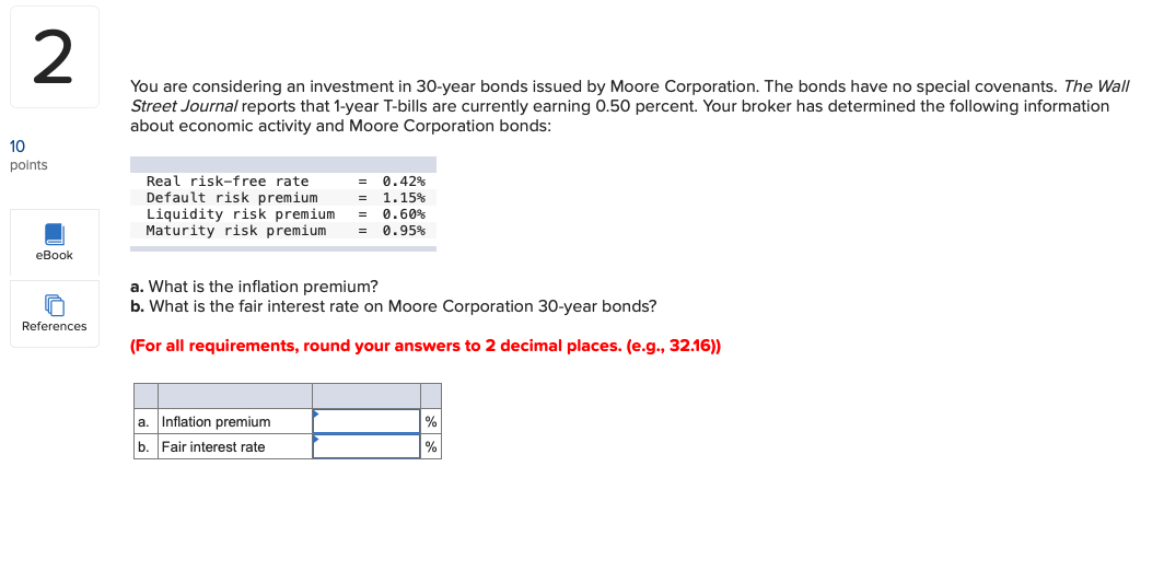Solved You are considering an investment in 30-year bonds | Chegg.com Solved You are considering an investment in 30-year bonds | Chegg.com