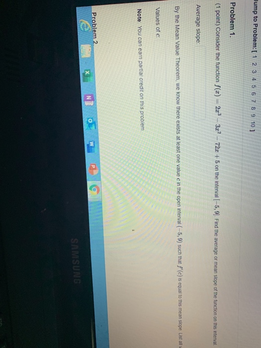 Solved Jump to Problem: [ 1 2 3 4 5 6 7 8 9 10 ] Problem 1. | Chegg.com