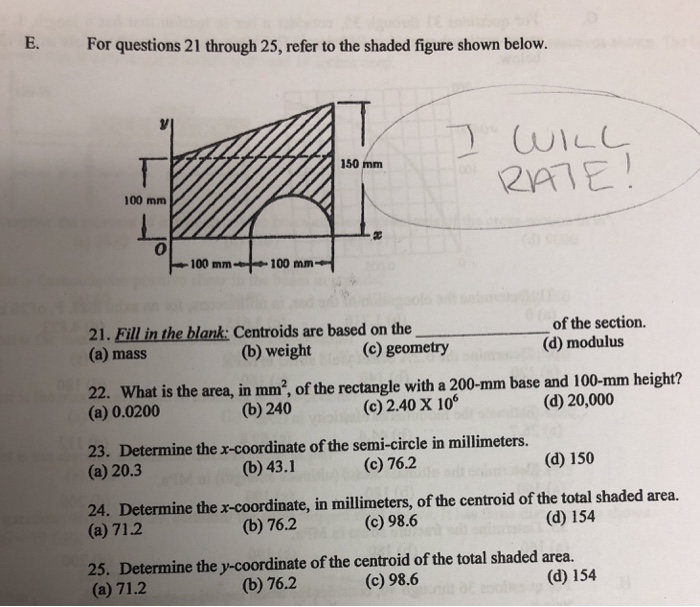 Solved Fill in the blank, find the area, determine | Chegg.com