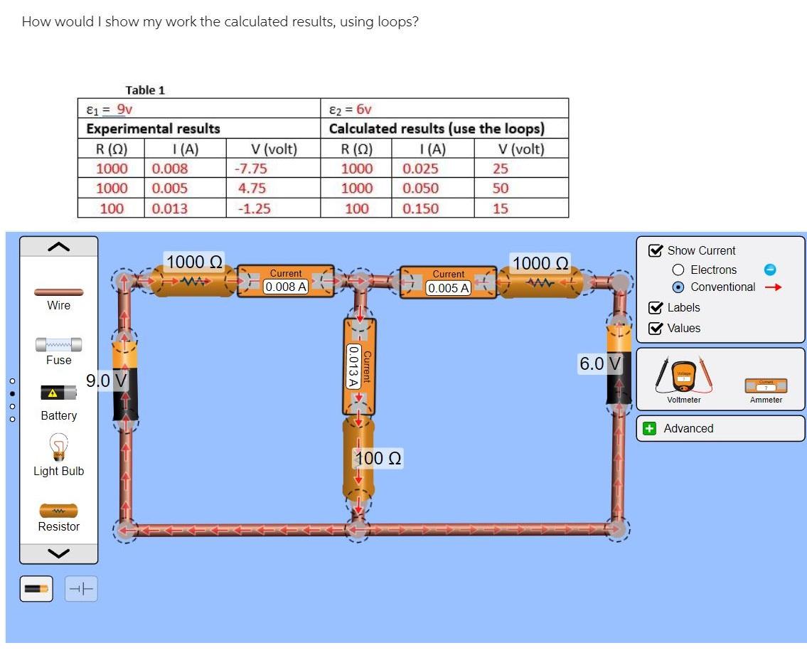 How would I show my work the calculated results, | Chegg.com